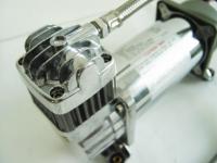 China Heavy Duty Air Ride Suspension Compressor Truck Offroad Metal Air Ride Pneumatic  12v Chrome for sale