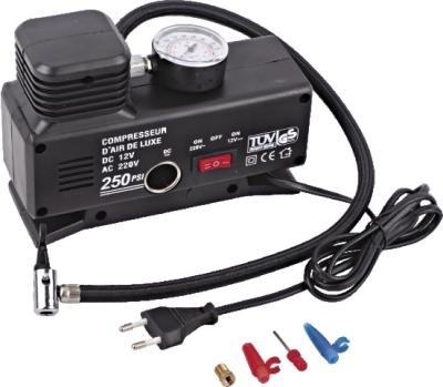 China Changeable Current Handy Portable car tire air compressor Plastic Black for sale