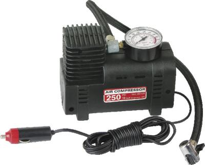 China Fast Inflation Black Plastic Car Air Compressor DC12V For Different Tires for sale