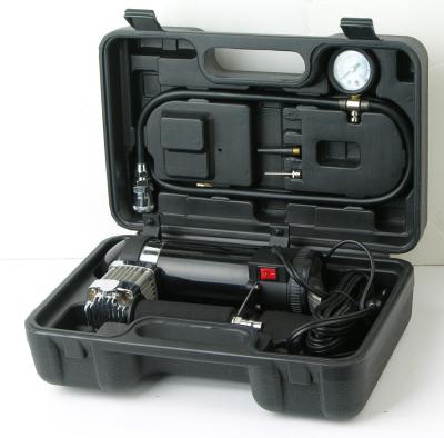 China 3 In 1 Metal Air Compressor Silver and Black With Kit Portable And Fast Inflation for sale