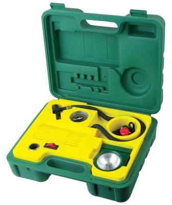 China Green And Yellow Air Compressor 3 In 1 Kit Various Function Fast Inflation For the Small Air System for sale