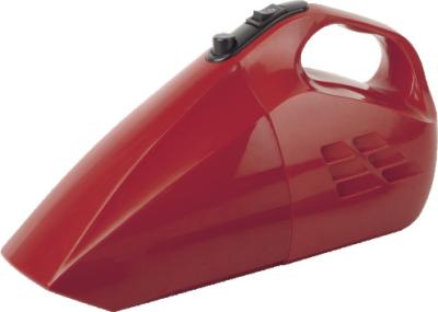 China Red Plastic Small Handheld Vacuum Cleaner Cordless With Cigrette Lighter Plug for sale