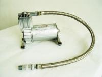 China 130 PSI 12V Silver Inline Check Valve Airbag Air Compressor Chrome Material for sale