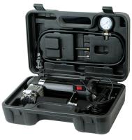 China 12v Black Chrome Metal Potable 3 In 1 Vehicle Air Compressors Kits For Cars for sale
