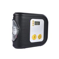 China Portable Plastic Car Air Compressor Digital Display Dc12v  Inflate Tire Pump With Lamp Cloth Bag for sale
