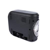 China Portable Plastic Car Air Compressor Digital Display Dc12v  Inflate Tire Pump With Lamp Cloth Bag for sale