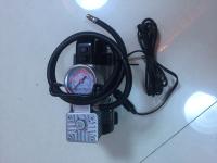 China Most Popular Single Small Air Compressor With Light For All Cars Sliver And Red for sale