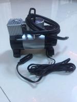 China Most Popular Single Small Air Compressor With Light For All Cars Sliver And Red for sale