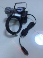 China Silver And Yellow Car Tyre Pressure Pump , Heavy Duty Power 12 Volt Air Compressor for sale