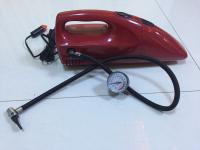 China 2 In 1 DC 12V Red And Yellow Fancy Portable Car Vacuum Cleaner For Car With Inflation Fuction for sale