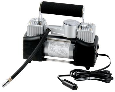 China DC 12V 150 PSI Black And Silver Metal Air Compressor For Strong Power And Fast for sale