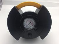 China DC12V Car Air Inflator Compressor With Gauge For Different Tires , Black And Yellow Color for sale