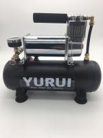 China Low Noise DC Air Suspension Pump With Connected Air Tank And Gauge For Air Bag for sale
