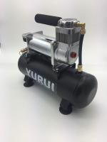 China Low Noise DC Air Suspension Pump With Connected Air Tank And Gauge For Air Bag for sale