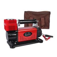 China Heavy Duty Metal DC12V  Car Air Compressor With Pressure Gauge Car Tire  Air Inflator Single Cylinder Air Compressor for sale