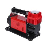 China Heavy Duty Metal DC12V  Car Air Compressor With Pressure Gauge Car Tire  Air Inflator Single Cylinder Air Compressor for sale