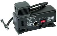 China AC/DC Plastic Vehicle Air Compressors With Gauge Portable  Car Tire Electric Air Pump For Tires for sale