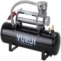 China Air Suspension Compressor With Air Tank For Truck  OffRoad 12 Volt Airlift 480C for sale