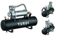 China Air Suspension Compressor With Air Tank For Truck  OffRoad 12 Volt Airlift 480C for sale
