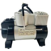 China Metal Portable Car Tire Air Compressor With Lamp And Handle For Tires Inflation for sale