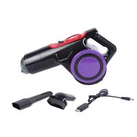 China Rechargeable Portable Handheld Car Vacuum Cleaner 4-In-1 Plastic Car Tire Inflator for sale