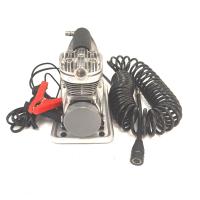 China Metal Car Air Compressor Crocodile Clip Single Cylinder Digital Display Car Inflation Air Pump for sale