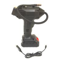 China Rechargeable Cordless Air Pump ABS Portable Car Tyre Inflator With Digital Gauge for sale