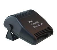 China Black Fan Portable Car Heaters Plastic Material With Cool / Warm Switch for sale