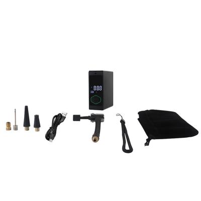 China 17L/min Flow Digital Display Air Pump Portable Electric Tire Inflator Battery Powered for sale
