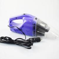 China Purple Hand Held Battery Powered Vacuum Cleaners Dc 12v Plastic Material for sale