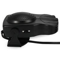 China Two Switch Portable Fan Heater 150w , Black Plastic Plug In Car Heater for sale