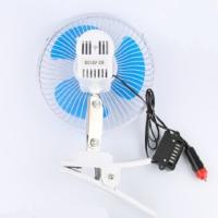 China Blue Electric Car Cooling Fan 12v / 24v Screw Mounting Plastic Material for sale