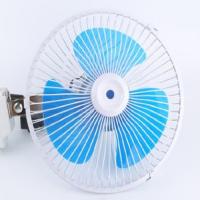 China Blue Electric Car Cooling Fan 12v / 24v Screw Mounting Plastic Material for sale