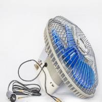 China 12v / 24v Car Cooling Fan 8 Inch Oscillating Fan With Full Safety Metal Guard for sale
