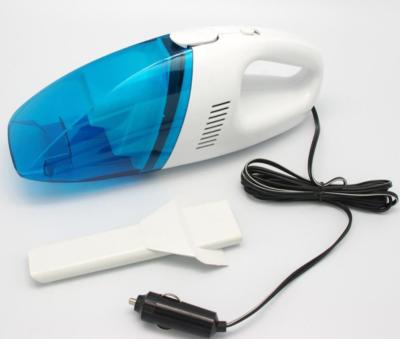 China 12v Dc Portable Handheld Car Vacuum Cleaner Plastic Material In Blue White Color for sale