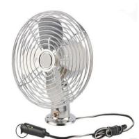 China Mini Electric Car Cooling Fan 6 Inch Oscillating 12v / 24v In Silver Color for sale