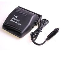 China 0.5 Kgs Plastic Portable Fan Heater / Black Electric Car Heaters 12v DC for sale