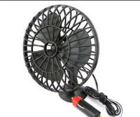China DC 12V Oscillating Car Cooling Fan With On / Off Switch Suction Cup Mounting for sale