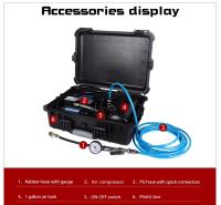 China Portable 12 Volt Air Compressor with 62A Motor and 4.5 CFM at 30 PSI for Heavy-Duty Tire Inflation for sale
