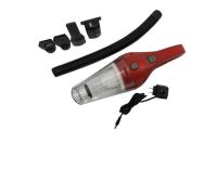 China Recordless Portable Car Vacuum Cleaner 12v Dc Red And White Color for sale