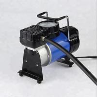 China Metal Portable Car Tire Air Compressor With Lamp And Handle For Tires Inflation for sale