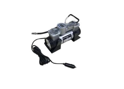 China Double Cylinder Portable Air Compressor With Handle And Plastic Box for sale