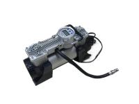 China Double Cylinder Portable Air Compressor With Handle And Plastic Box for sale