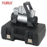 China DC12v Portable Car Air Compressor Tire Inflator With Plastic Box for sale