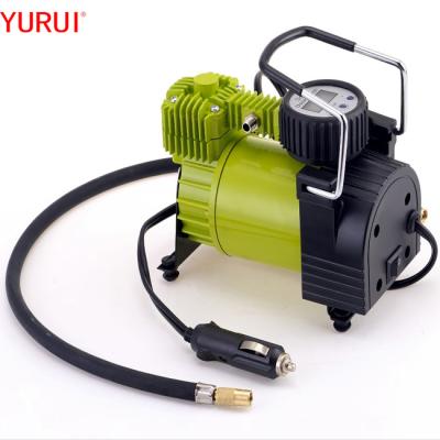 China Portable Metal Car Air Compressor Tyre Pump DC12V With Cigarette Lighter for sale