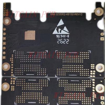 China Hard Disk Black Solder Mask Printed Circuit Board 4 Layer 1.2mm Thickness for sale