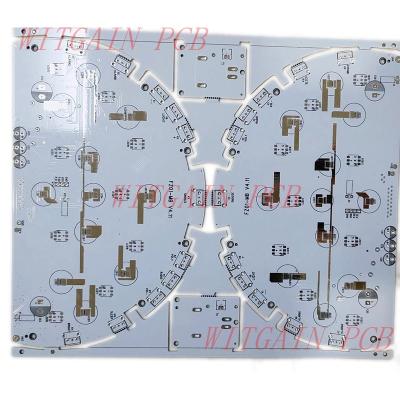 China White Solder Mask 2 Layer PCB Used In Children'S Alarm Clock Black Silkscreen 1.2mm for sale