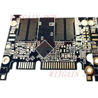 China 6 Layer MSATA Circuit Board PCB Black Solder Mask FR4 TG150 for sale