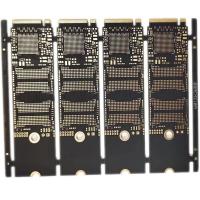 China ENIG Gold Finger FR4 TG150 8 Layer PCB Matte Black Solder Mask Color for sale
