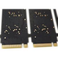 China ENIG Gold Finger FR4 TG150 8 Layer PCB Matte Black Solder Mask Color for sale